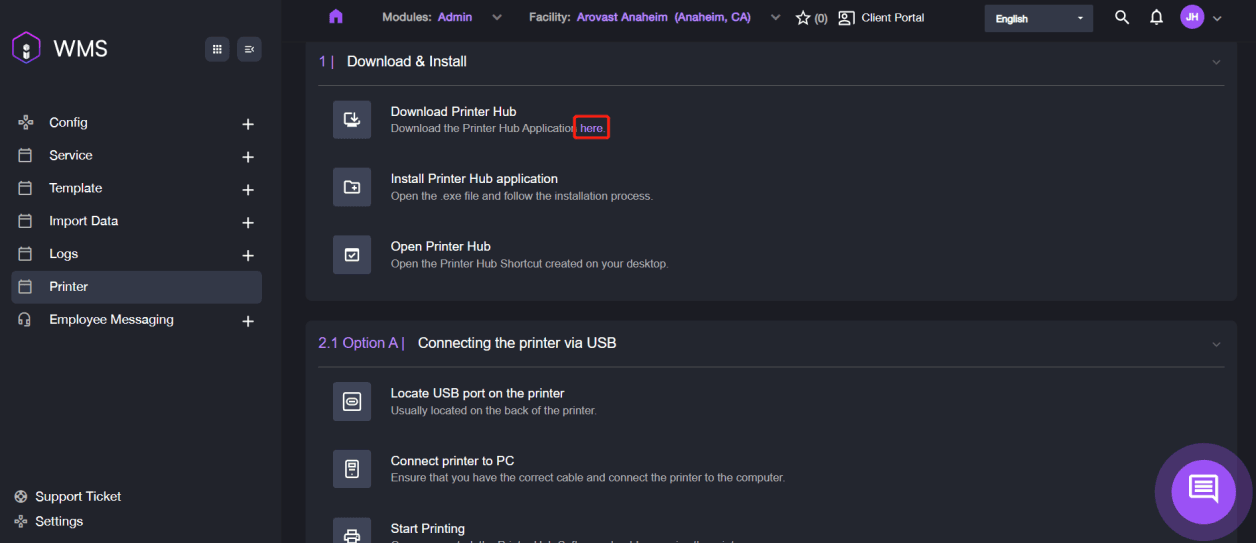 Setup Printer and Scale – item Help Center