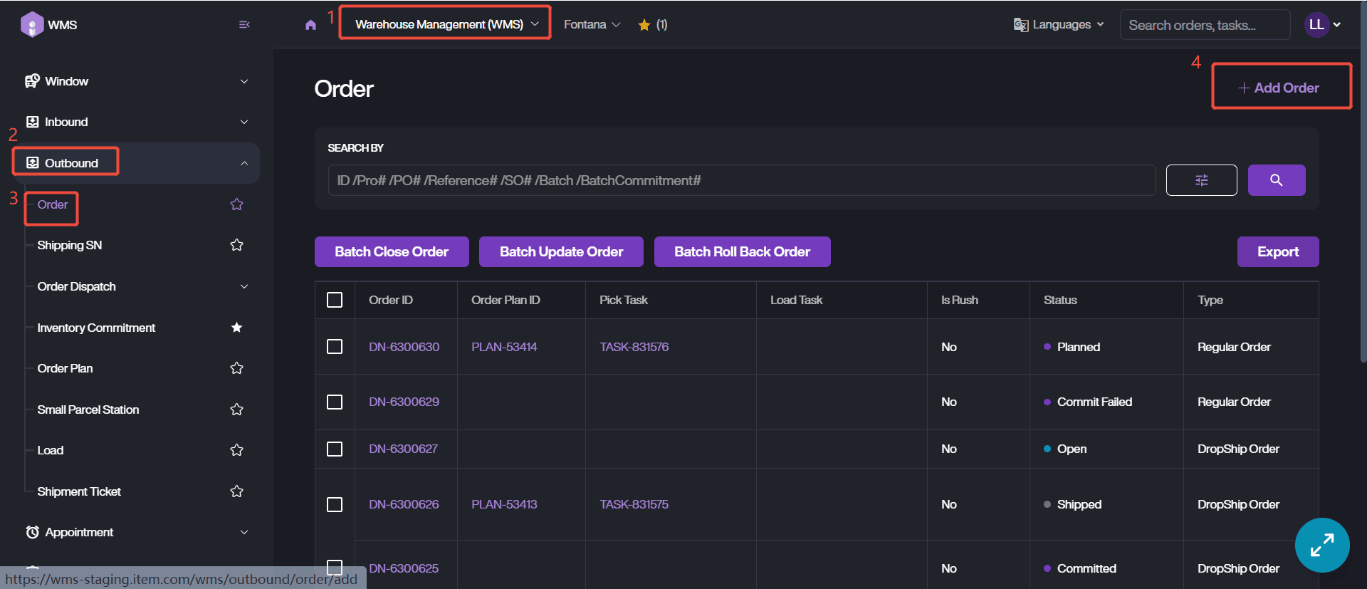 Create New Orders – item Help Center