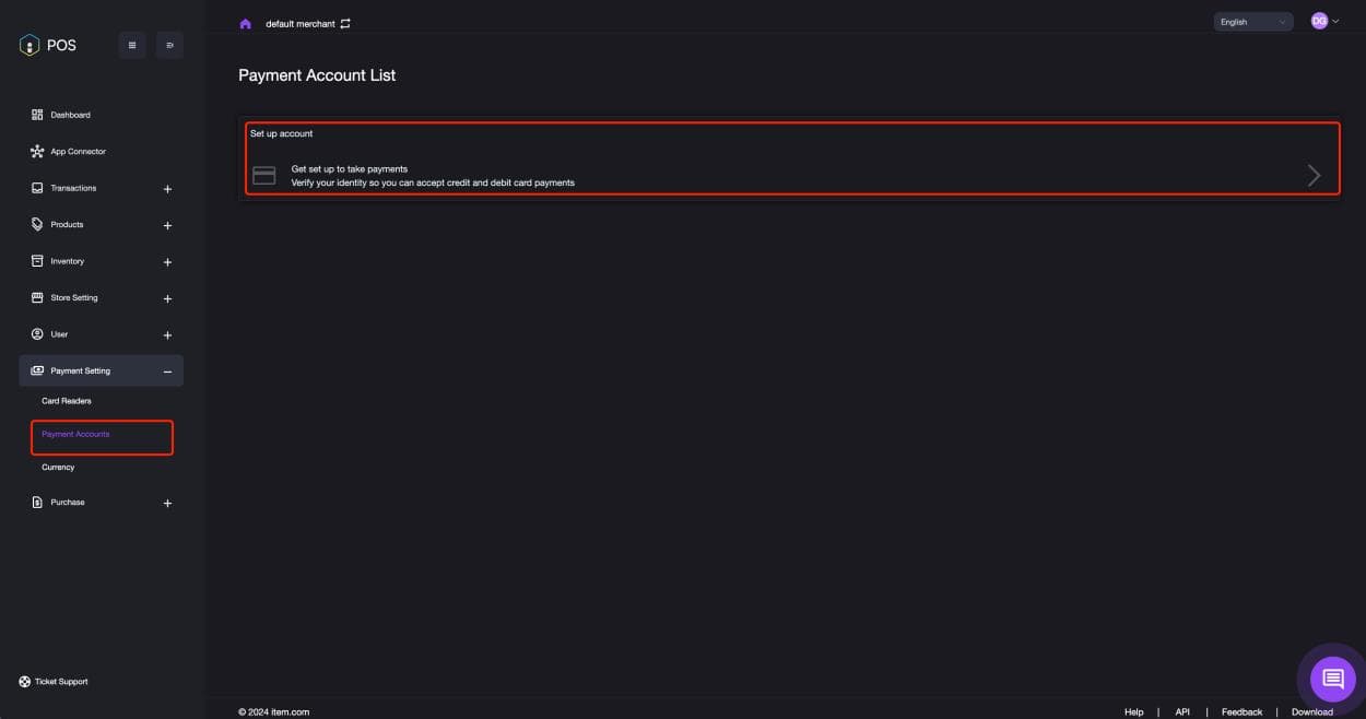 Setting up a Receiving Account – item Help Center